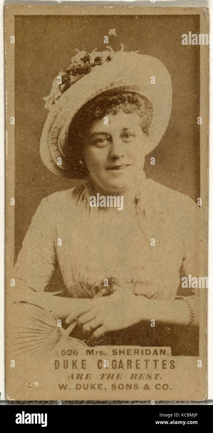Drawings and Prints, Photograph, Card Number 526, Mrs. Sheridan, from ...