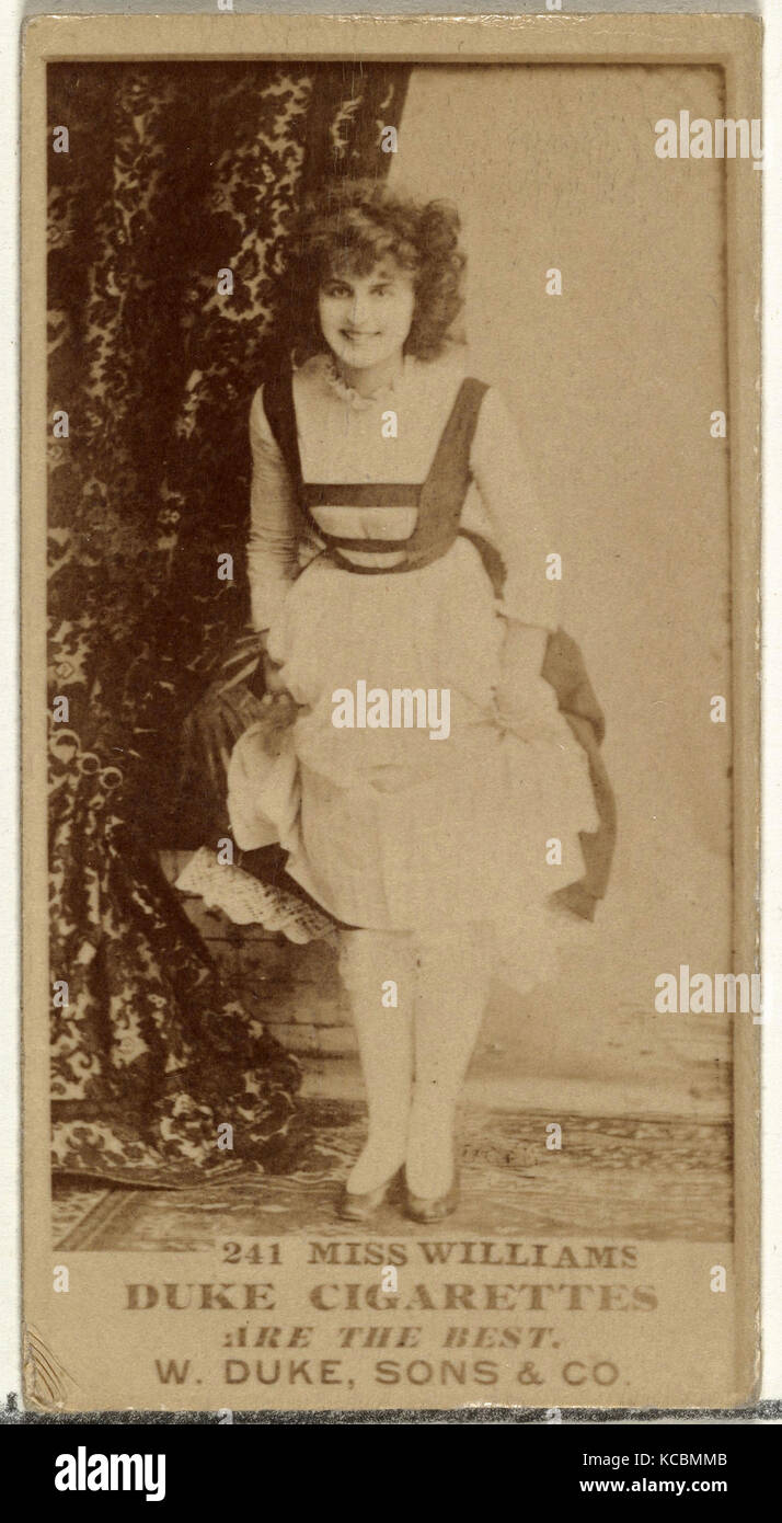 Drawings and Prints, Photograph, Card Number 241, Miss Williams, from ...