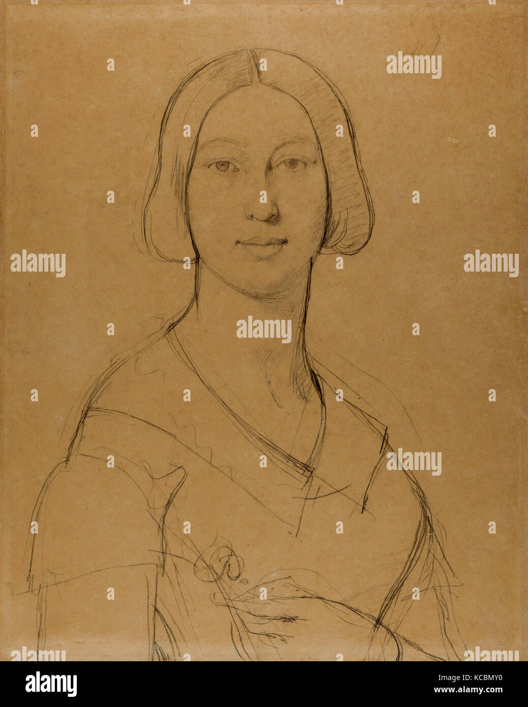 Drawings and Prints, Drawing, Portrait of Madame Paul Meurice, née ...