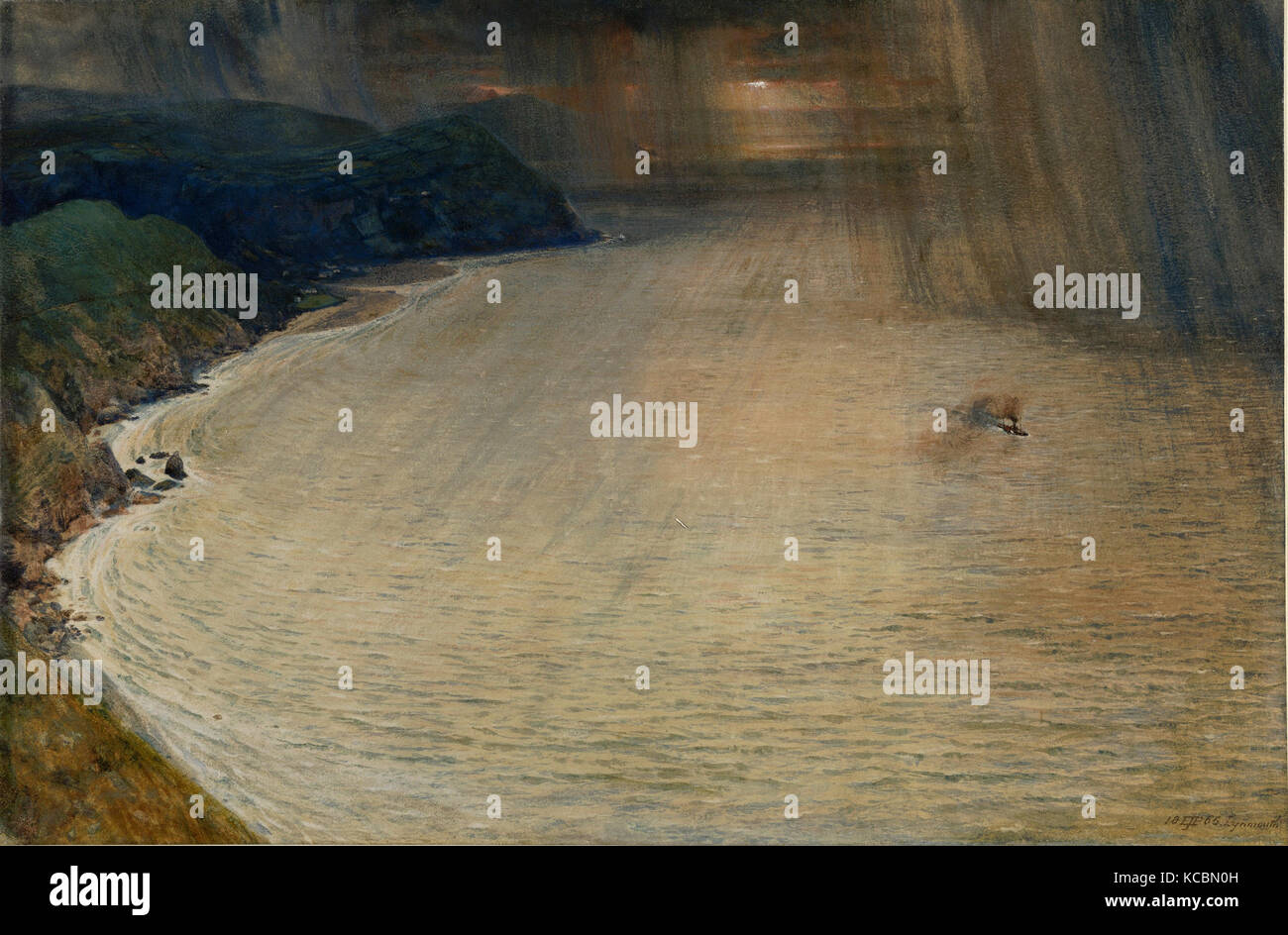 Drawings and Prints, Drawing, The West Wind, Lynmouth, Artist, Sir ...