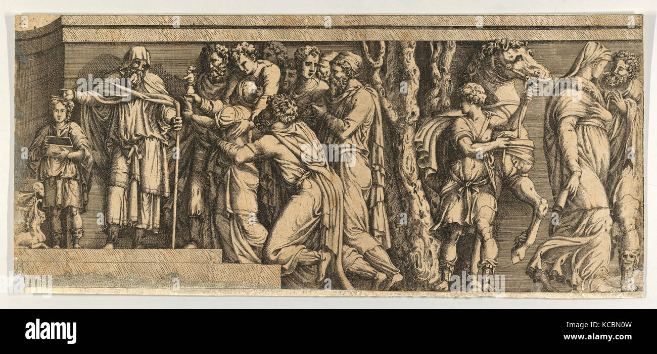 Drawings and Prints, Print, Statue of Niobe and her Worshippers, with ...