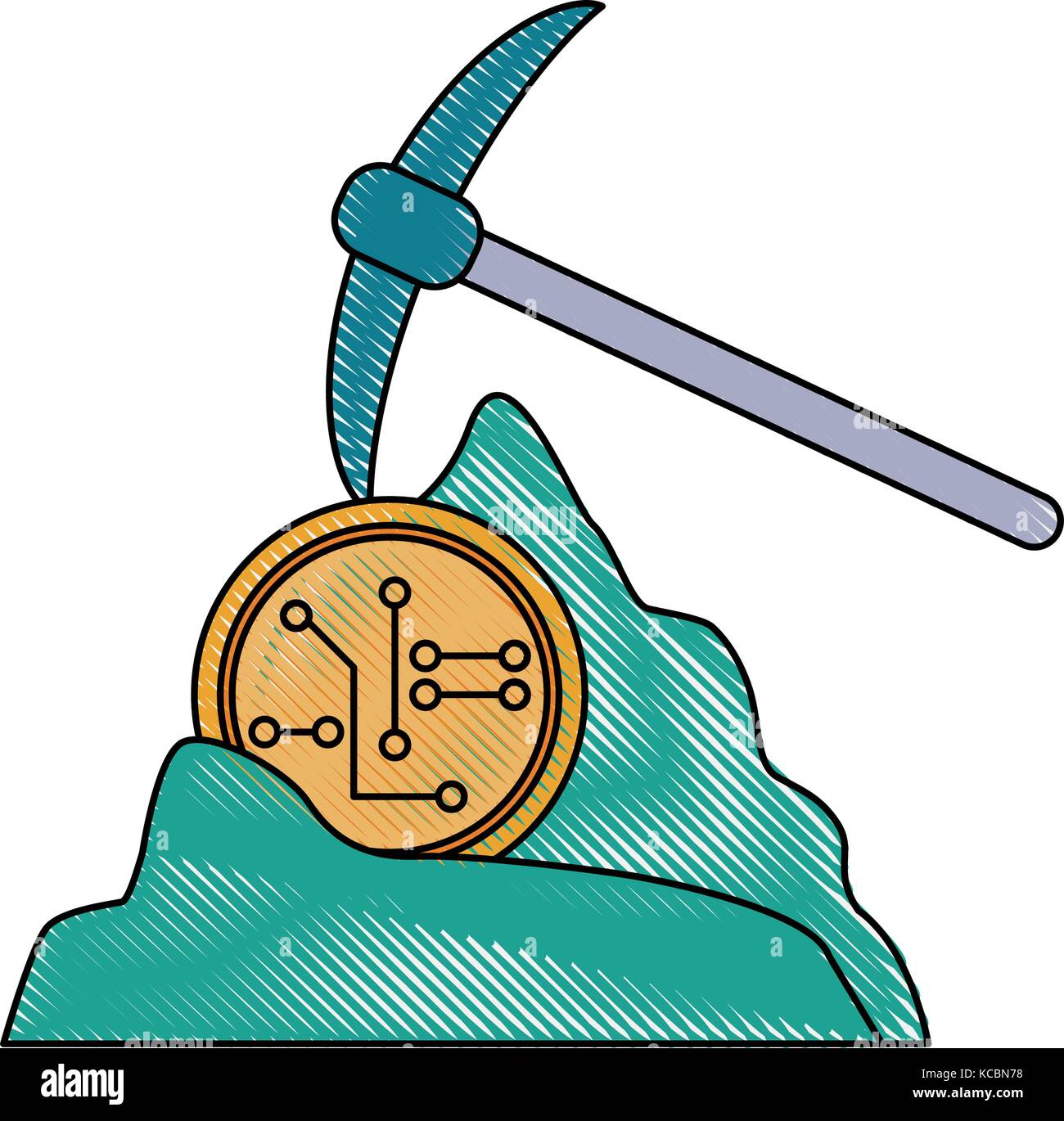 Mining rocks Stock Vector Images - Alamy