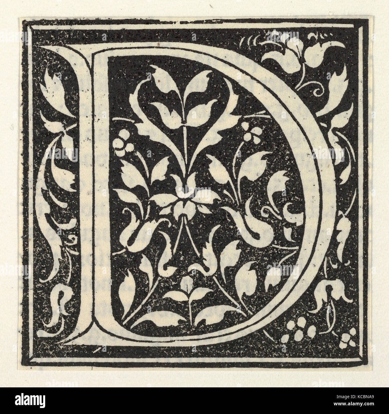 Drawings and Prints, Print, Initial letter D, Artist, Anonymous ...