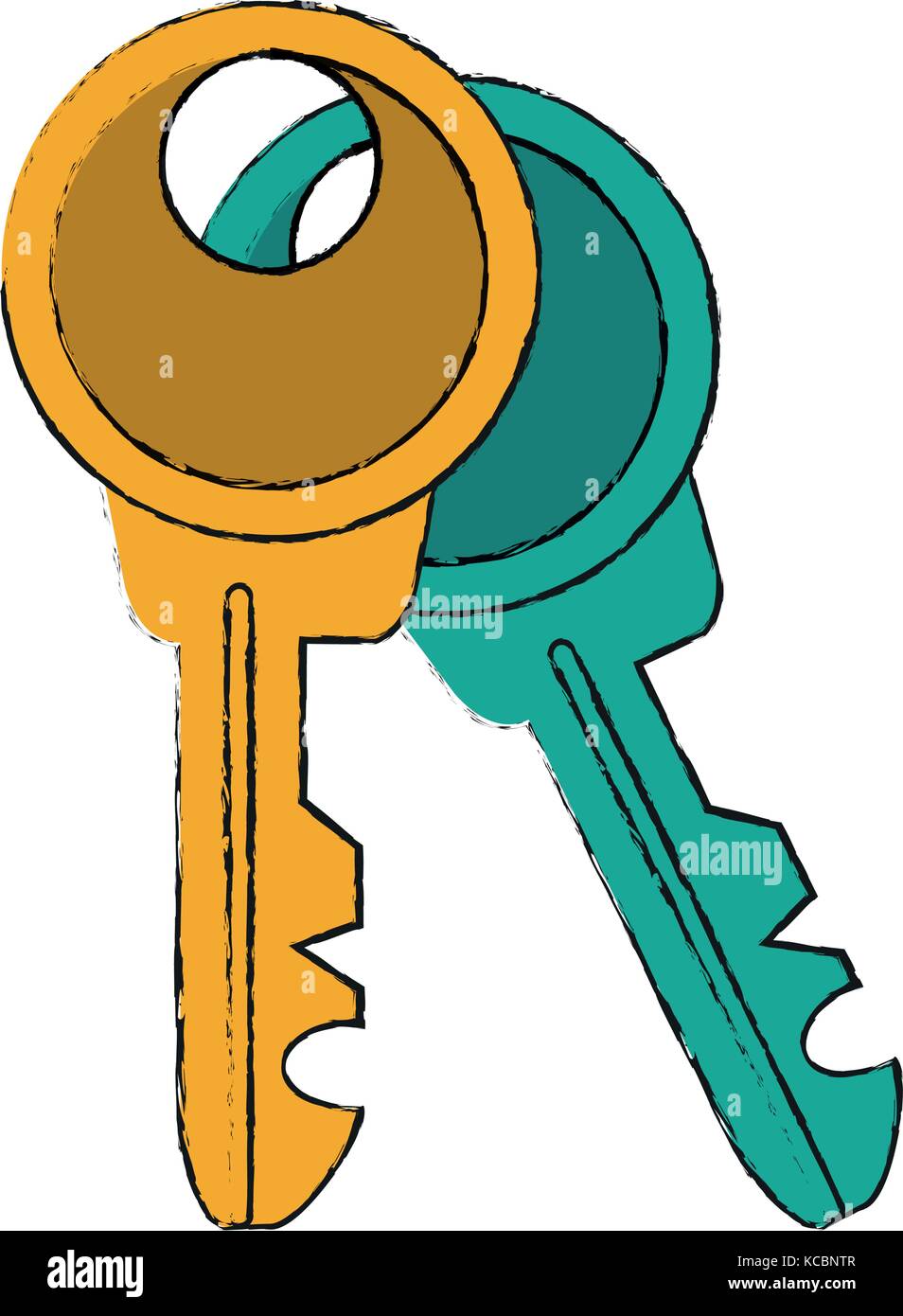 Door keys isolated Stock Vector Image & Art - Alamy