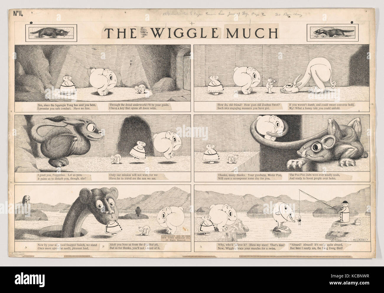 Dummy for "The Wiggle Much" Comic Strip, Number 14 (published by The ...