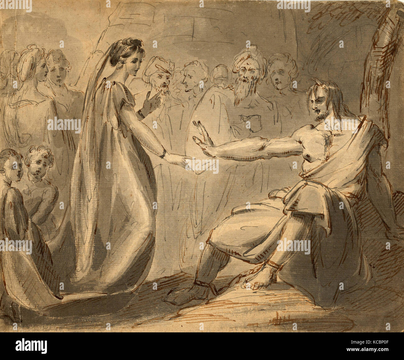 Drawings and Prints, Drawing, A Prison Scene, Artist, William Hamilton ...