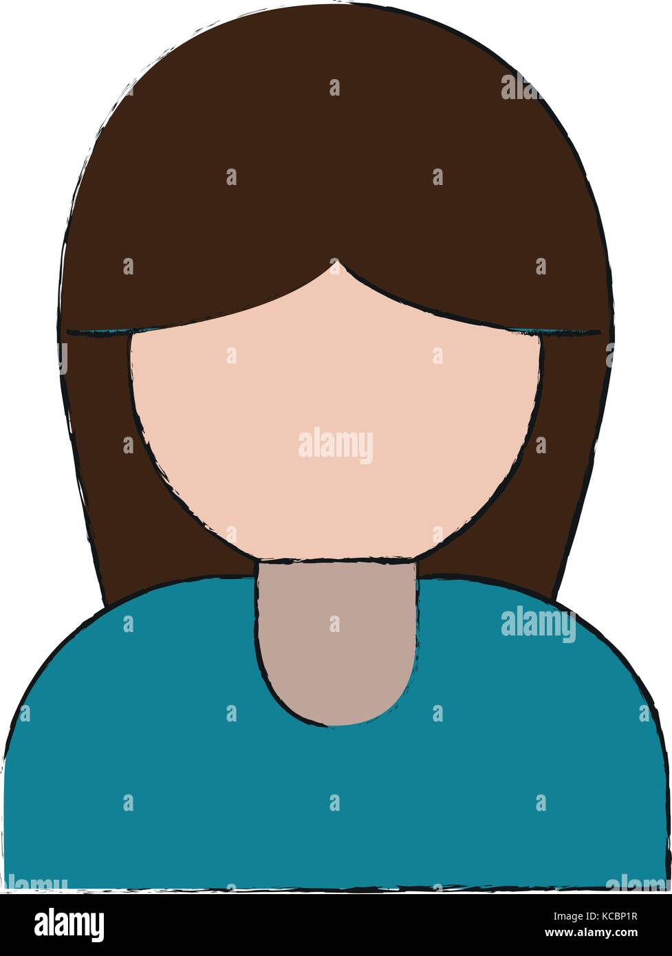 Woman faceless cartoon Stock Vector Image & Art - Alamy