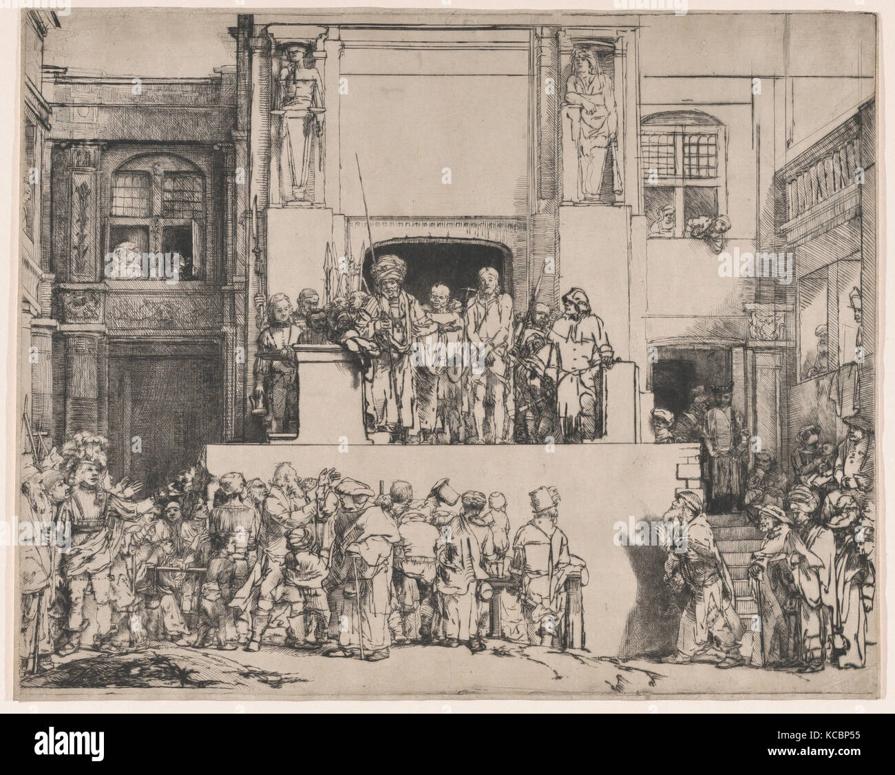 Christ Presented to the People, 1655, Drypoint on japan paper; fourth ...