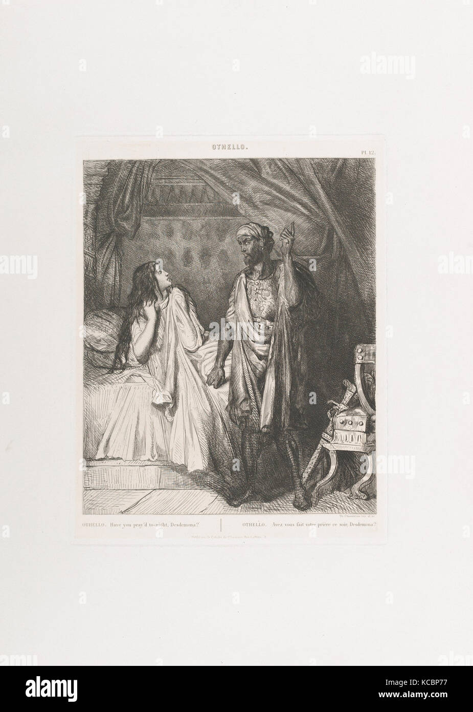 "Have you pray'd tonight, Dedesmona?": plate 12 from Othello (Act 5 ...
