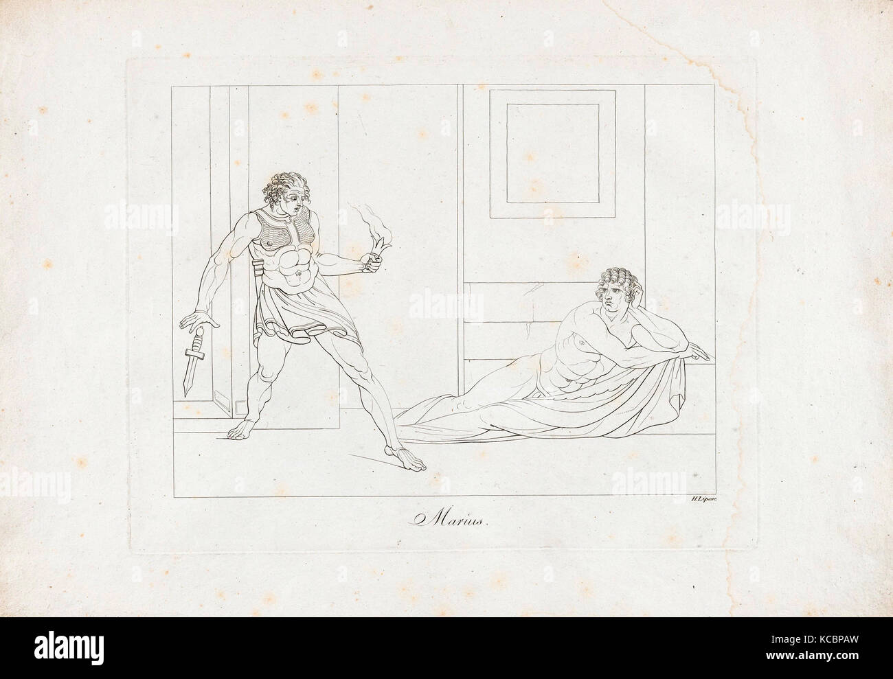 Drawings and Prints, Print, Caius Marius and the Cimbrian Soldier ...
