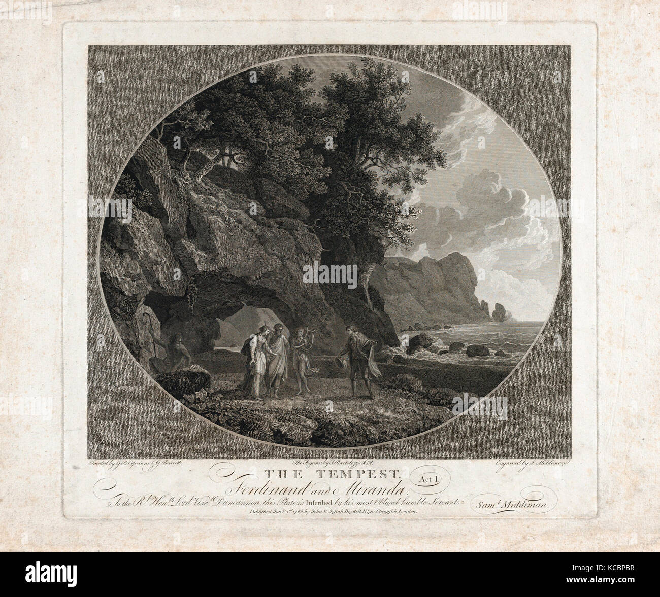 Drawings and Prints, Print, The Tempest, Act I: Ferdinand and Miranda ...