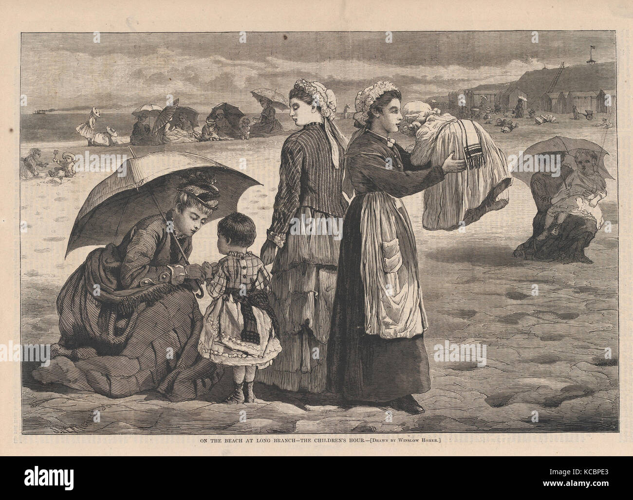Winslow homer the beach at long branch hi-res stock photography and ...