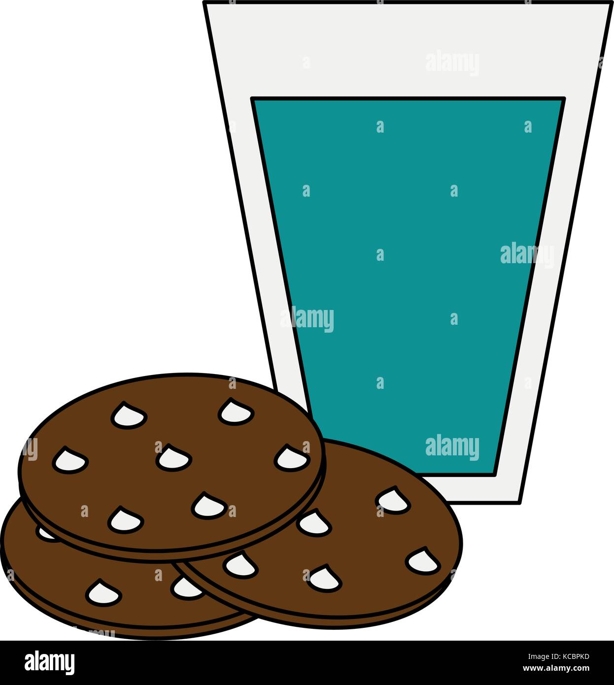 Milk and cookies Stock Vector Image & Art - Alamy