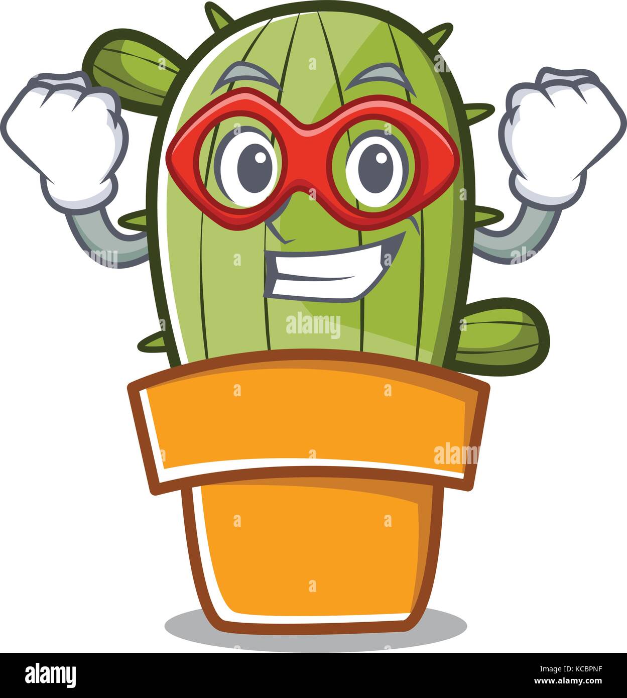 Super hero cute cactus character cartoon Stock Vector Image & Art - Alamy