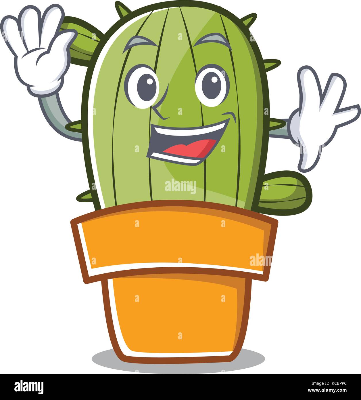 Waving cactus Stock Vector Images - Alamy