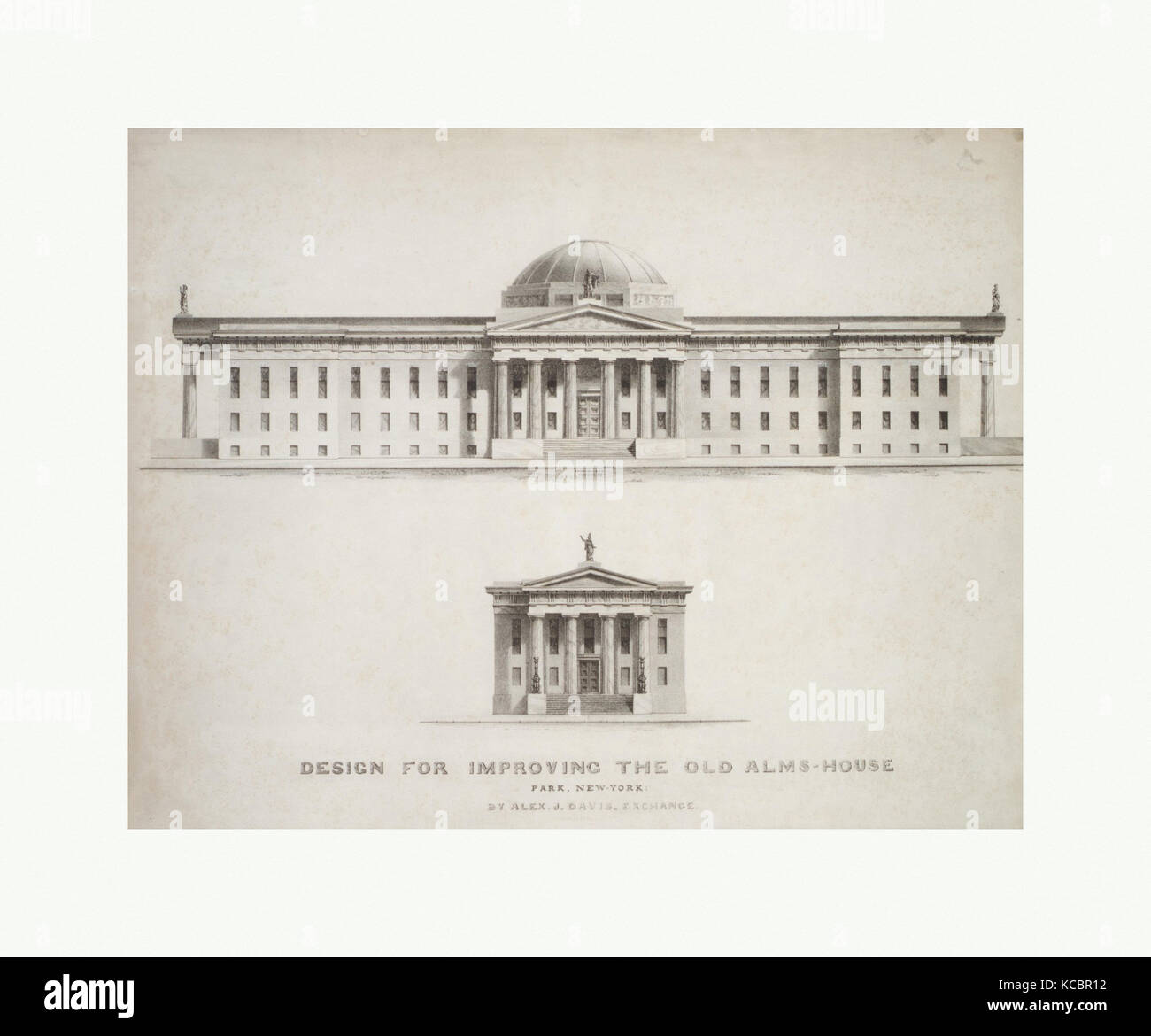 Design for Improving the Old Alm's-House, North Side of City Hall Park ...