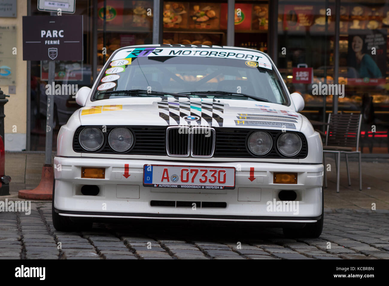 Augsburg, Germany - October 1, 2017: BMW M3 oldtimer car at the ...