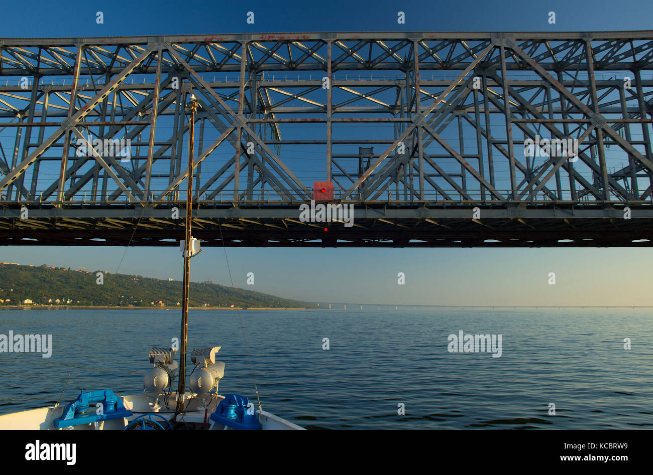 Old Ulyanovsk bridge Stock Photo - Alamy