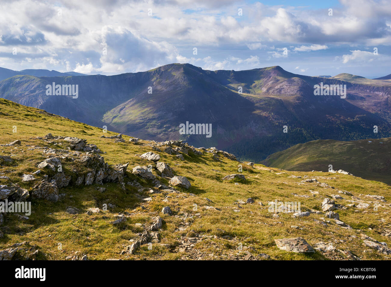 Views of High Stile and Red Pike from the summit of Robinson in the ...