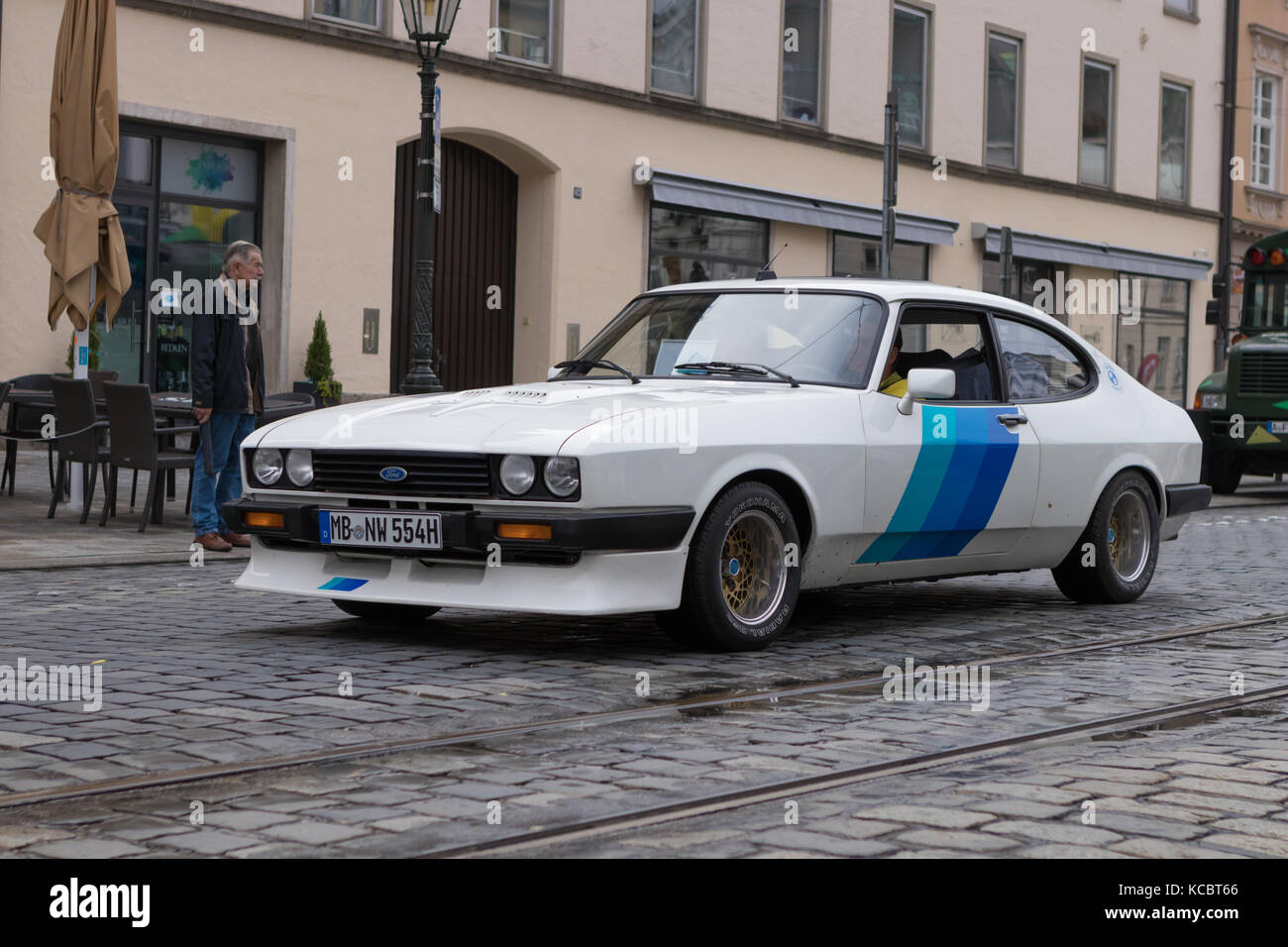 Augsburg, Germany - October 1, 2017: Ford Capri oldtimer car at the ...