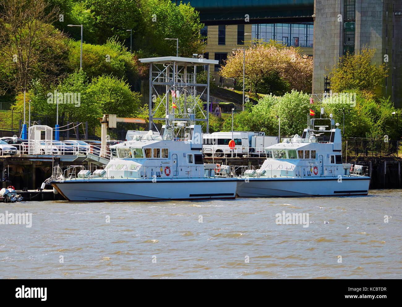 Boats at Newcastle & Gateshead Quayside Stock Photo - Alamy