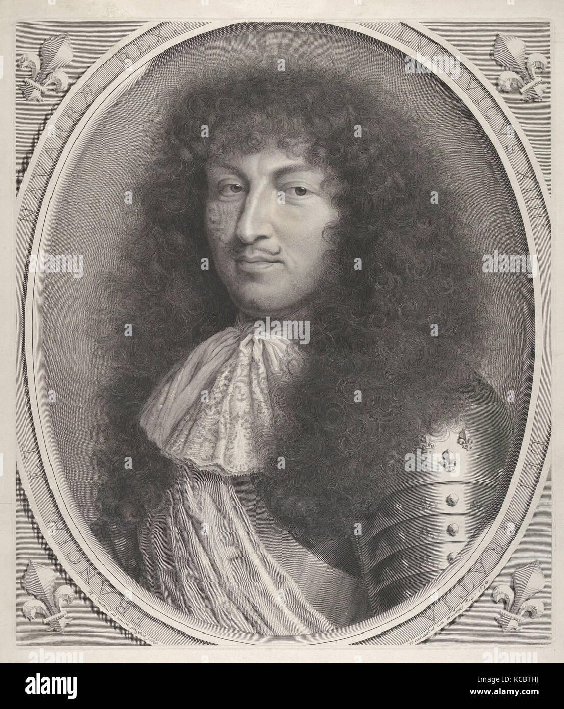 Louis XIV, 1670, Engraving; fourth state of six (Petitjean & Wickert ...