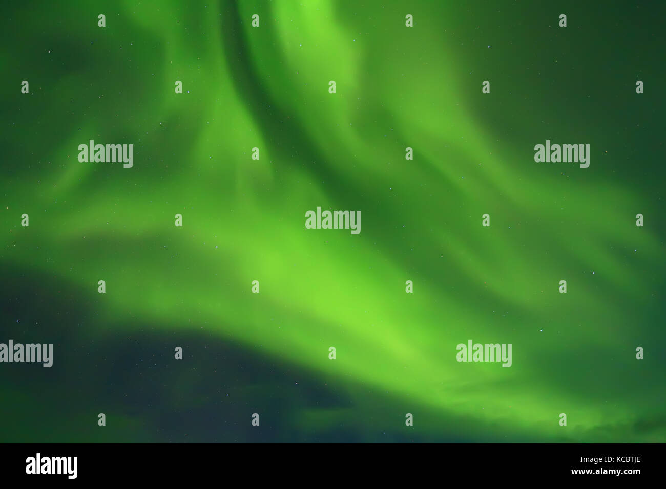 Northern lights patterns in night sky close-up. Beautiful aurora ...