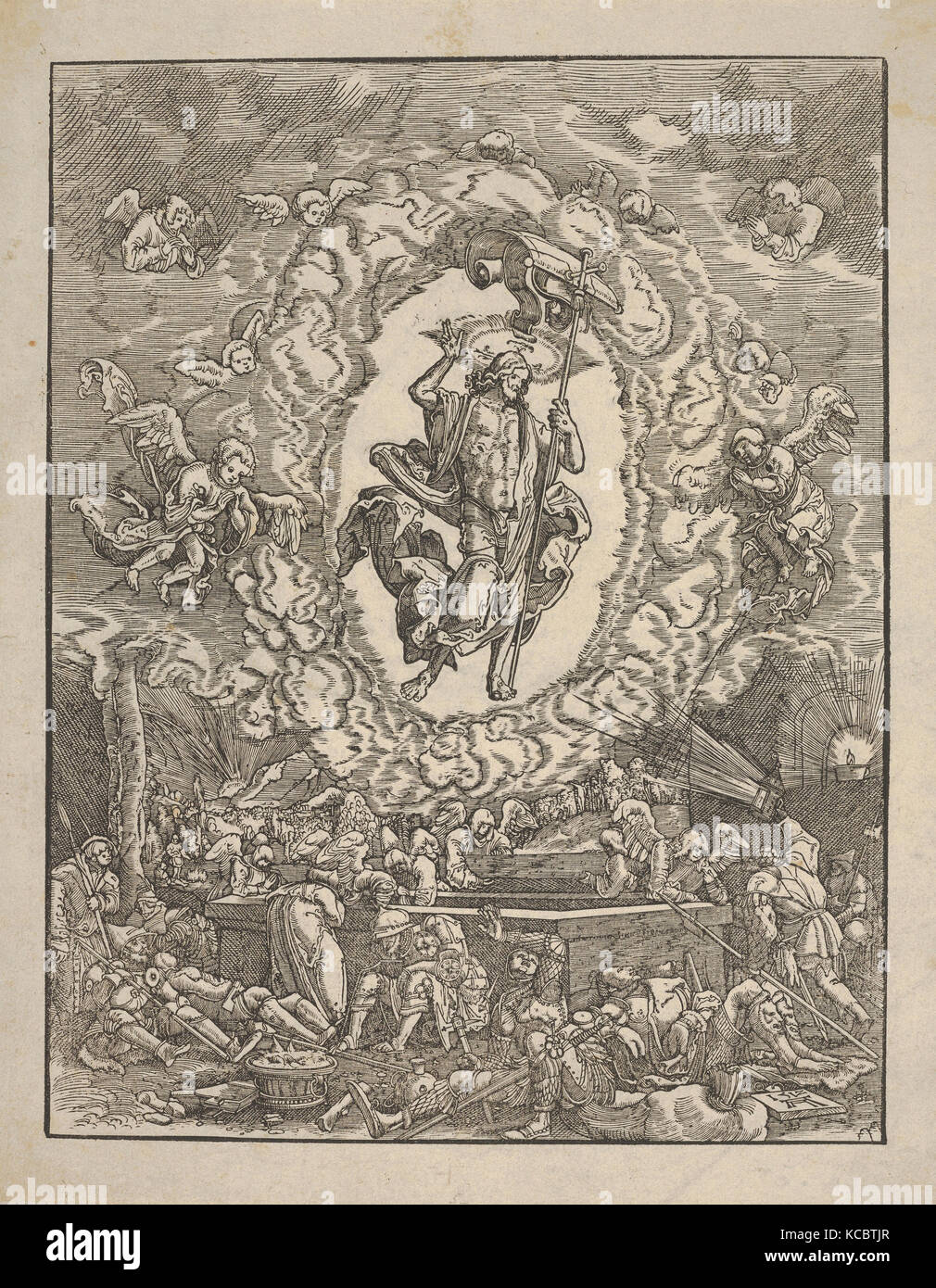 Resurrection of christ woodcut hi-res stock photography and images - Alamy