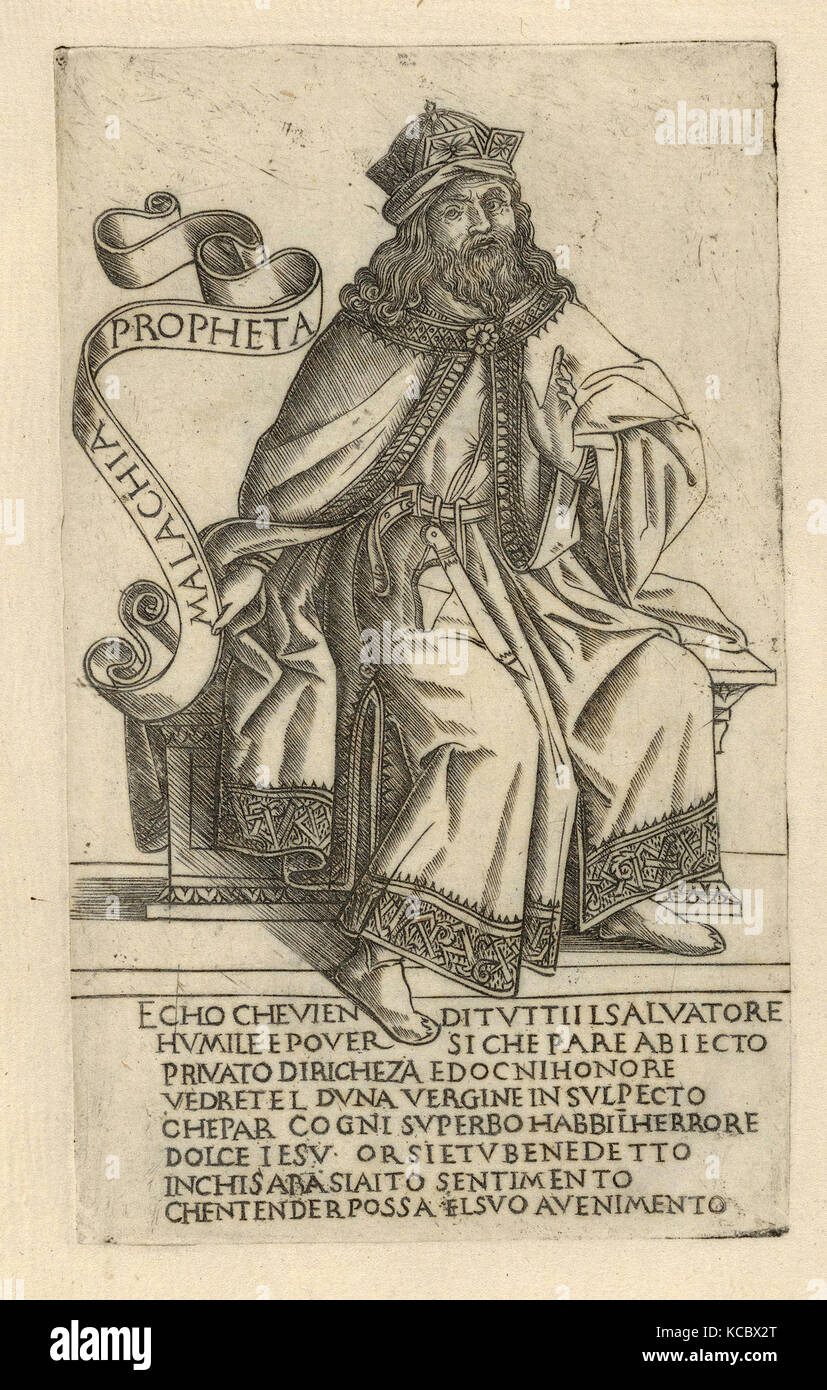 Drawings and Prints, Print, The Prophet Malachi, from Prophets and ...