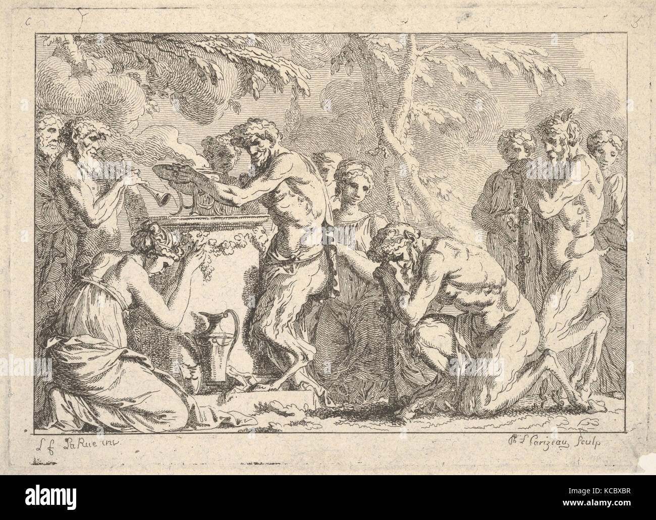 Ancient Sacrifice, Philippe Louis Parizeau, 18th century Stock Photo ...