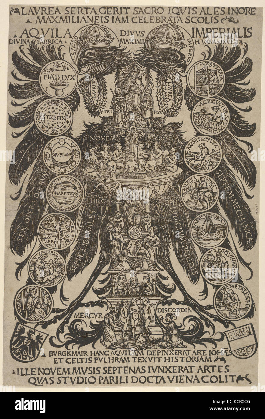 The Imperial Eagle (Aquila Imperialis), Hans Burgkmair, 1507 Stock ...