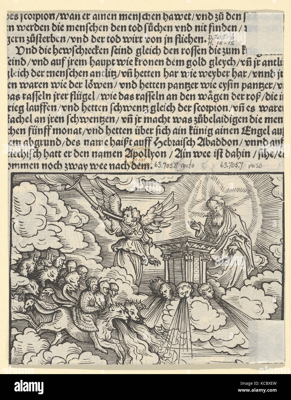 Verso of Sheet with Fragment of The Destroying Angels, from The ...