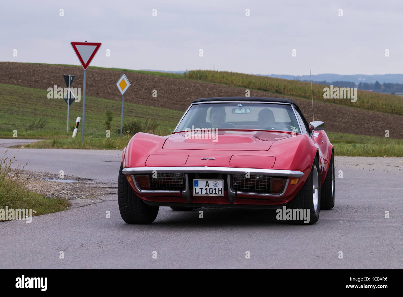 Augsburg, Germany - October 1, 2017: Chevrolet Corvette Stingray ...