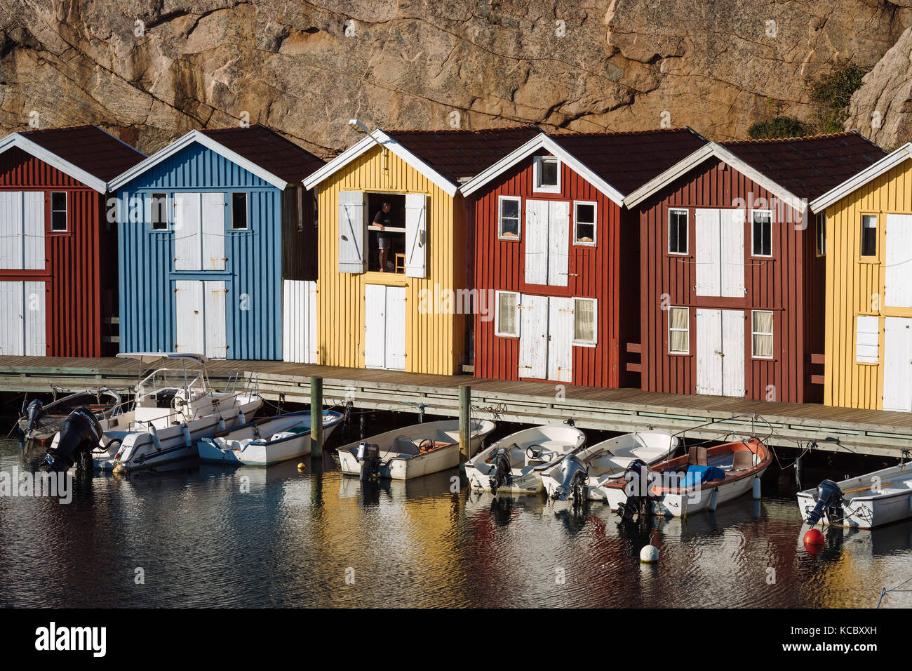 Boathouses smogen bohuslan sweden hi-res stock photography and images ...