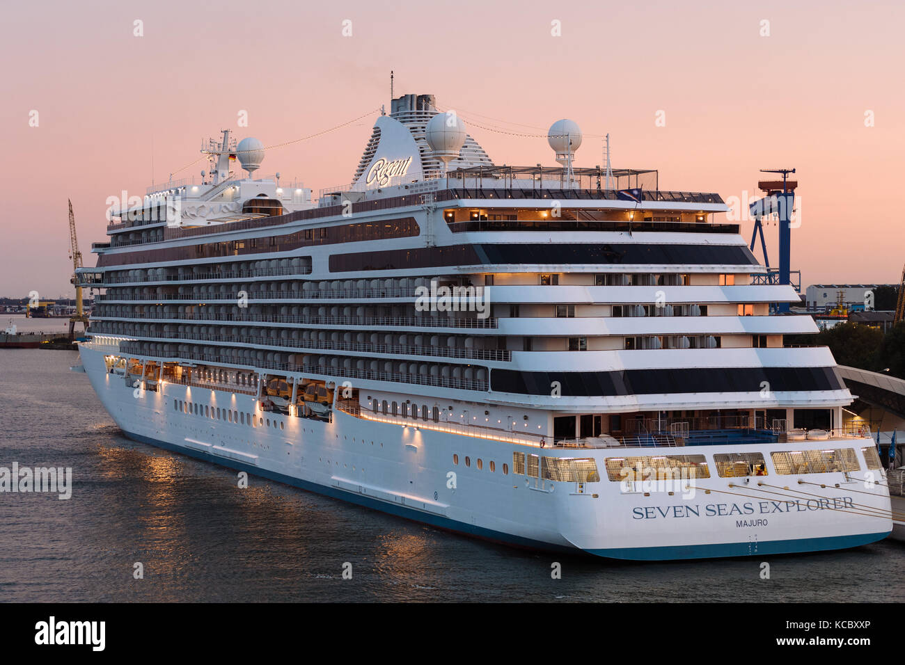 Cruise ship Seven Seas Explorer, year of construction 2016,224m ...