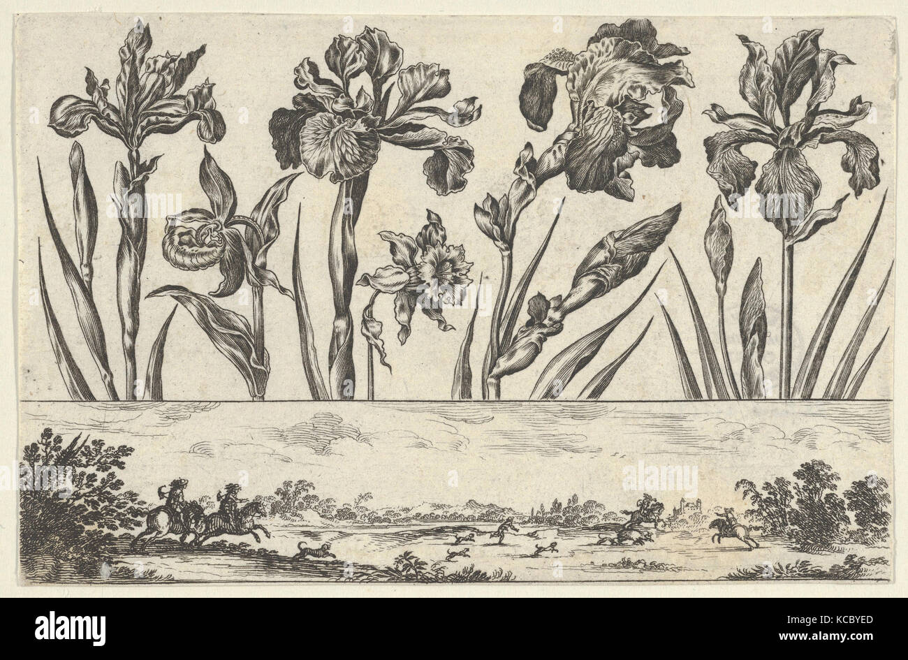 Hunting scene panel or great hunt panel High Resolution Stock ...