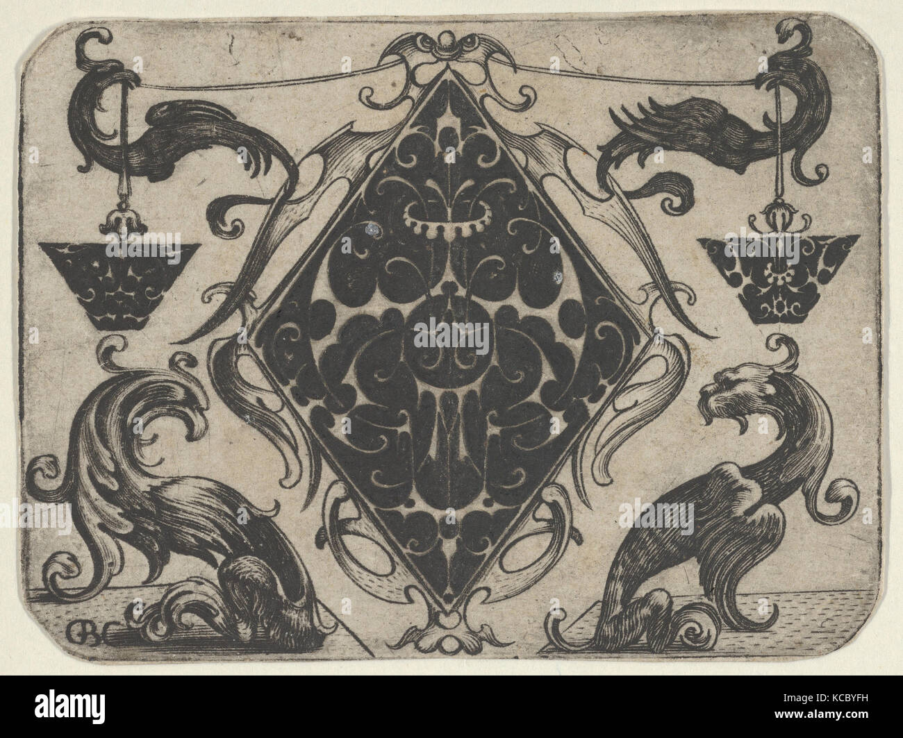 Lozenge-shaped Pendant and Two Trapezoid Motifs, 1622 Stock Photo - Alamy