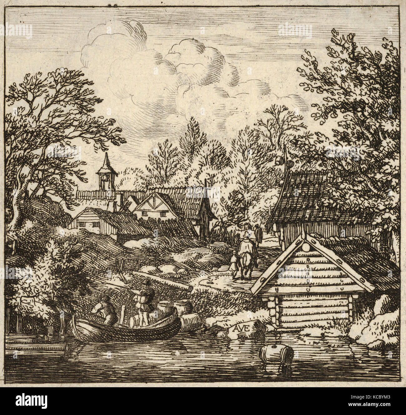 Drawings and Prints, Print, The Unloading of the Barge, Artist, Allart ...