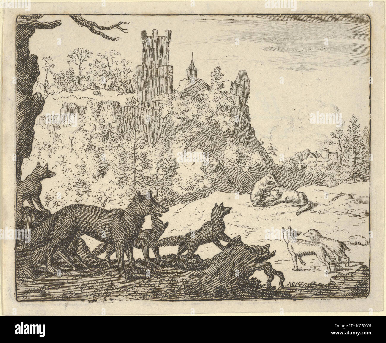 Renard Leaves with the badger from Hendrick van Alcmar's Renard The Fox ...