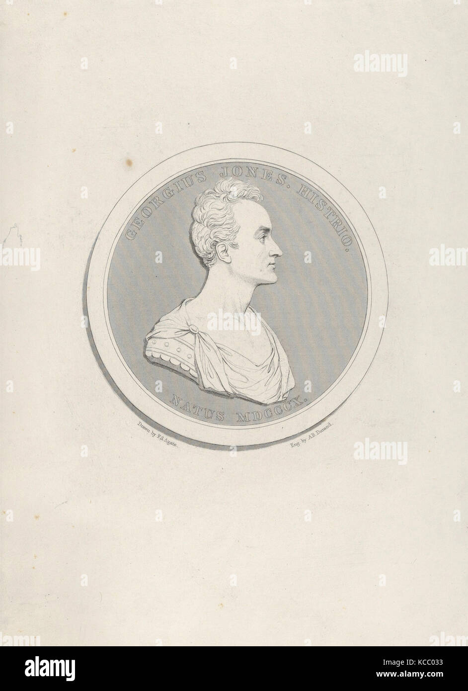 George Jones, 1833, Engraving; only state, plate: 11 1/16 x 8 1/8 in ...