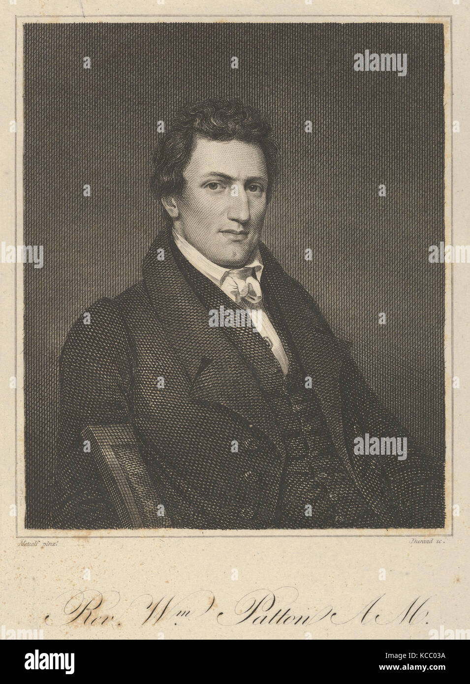 Rev. William Patton, Asher Brown Durand, before 1837 Stock Photo - Alamy