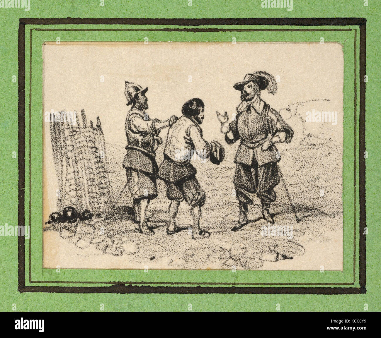 Drawings and Prints, Print, Three men arguing, Artist, Victor Adam ...