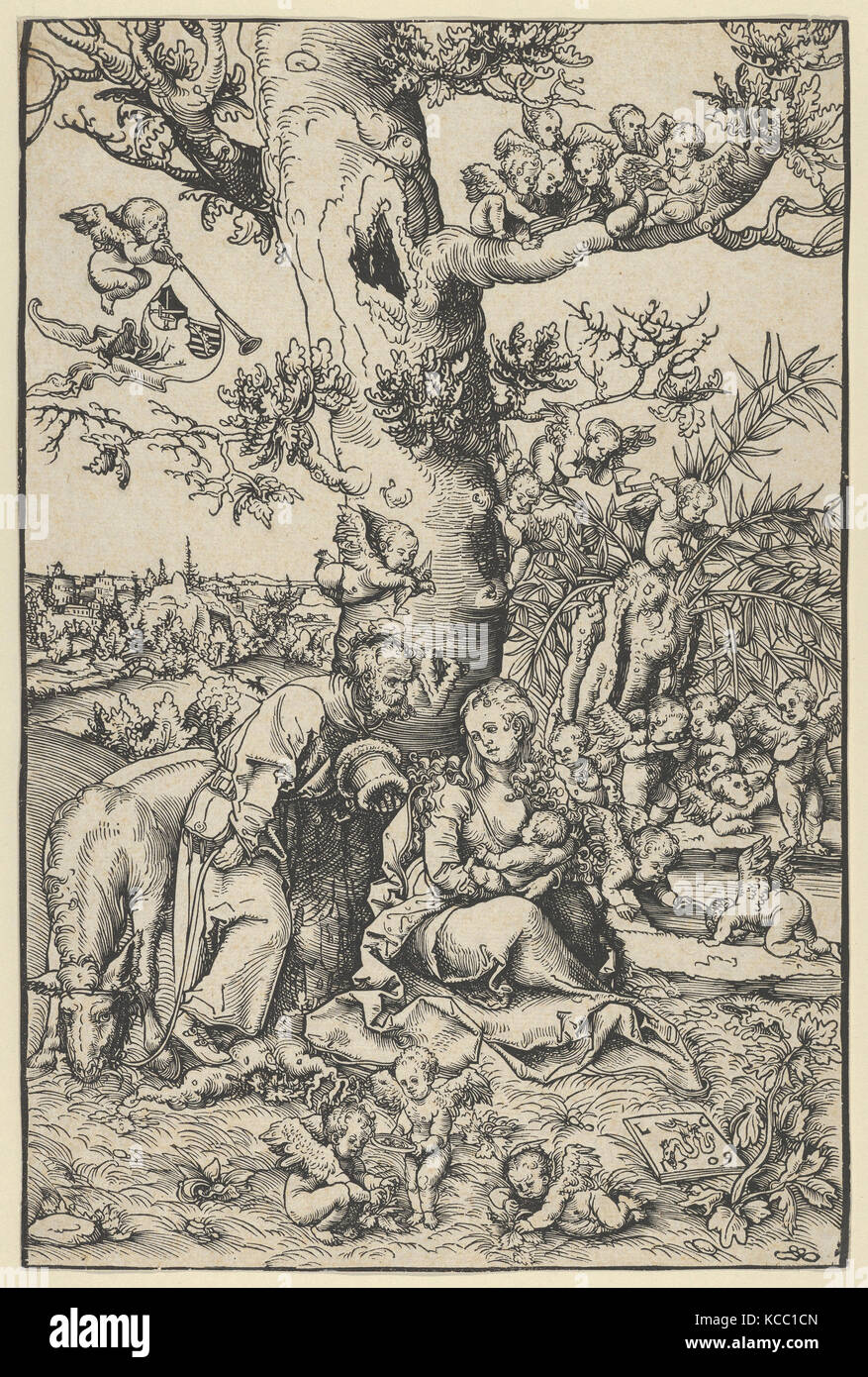 Rest on the Flight into Egypt, Lucas Cranach the Elder, 1509 Stock Photo - Alamy