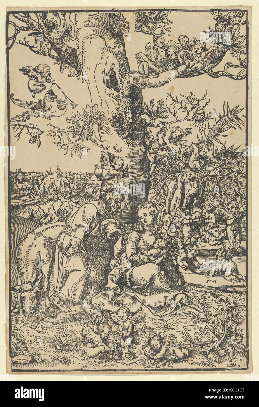 Rest on the Flight into Egypt, Lucas Cranach the Elder, 1509 Stock Photo - Alamy