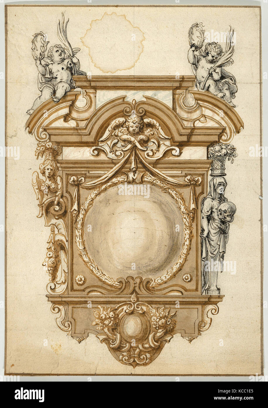 Drawings and Prints, Drawing Ornament & Architecture, Design for an ...