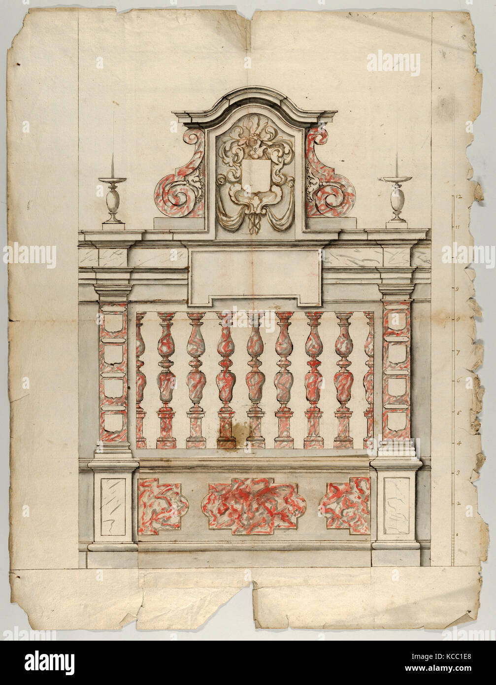 Drawings and Prints, Drawing Ornament & Architecture, Design for a ...