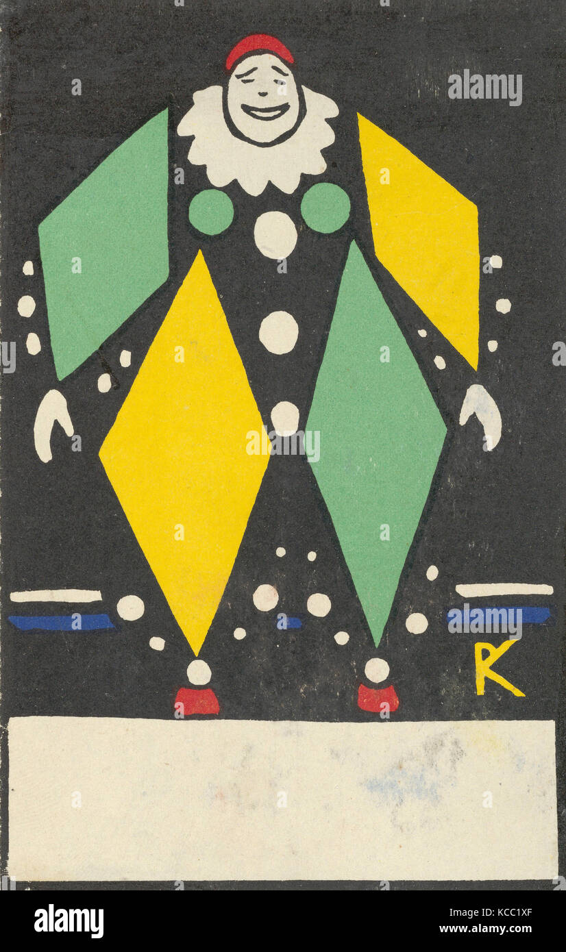 Drawings and Prints, Print, Clown, Artist, Publisher, Rudolf Kalvach ...