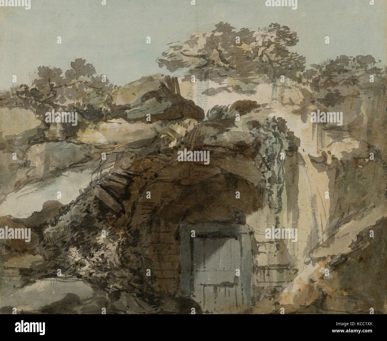 Drawings and Prints, Drawing, The Door of a Grotto, Artist, William ...