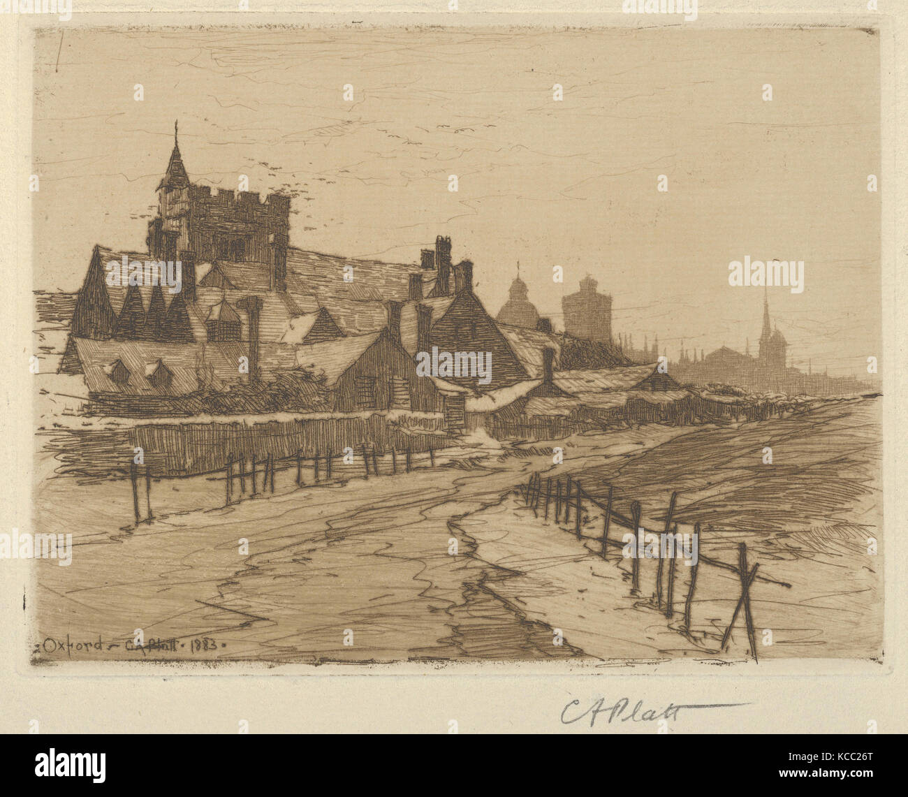 Oxford, 1883, Etching; published state, plate: 4 3/4 x 6 5/16 in. (12.1 ...