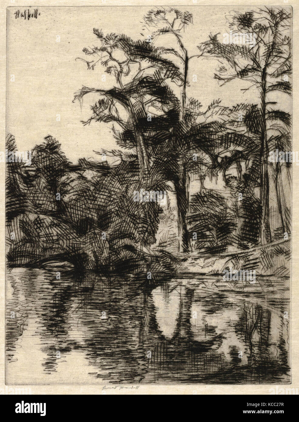 Drawings and Prints, Print, Alligator Pool, Artist, Ernest Haskell ...